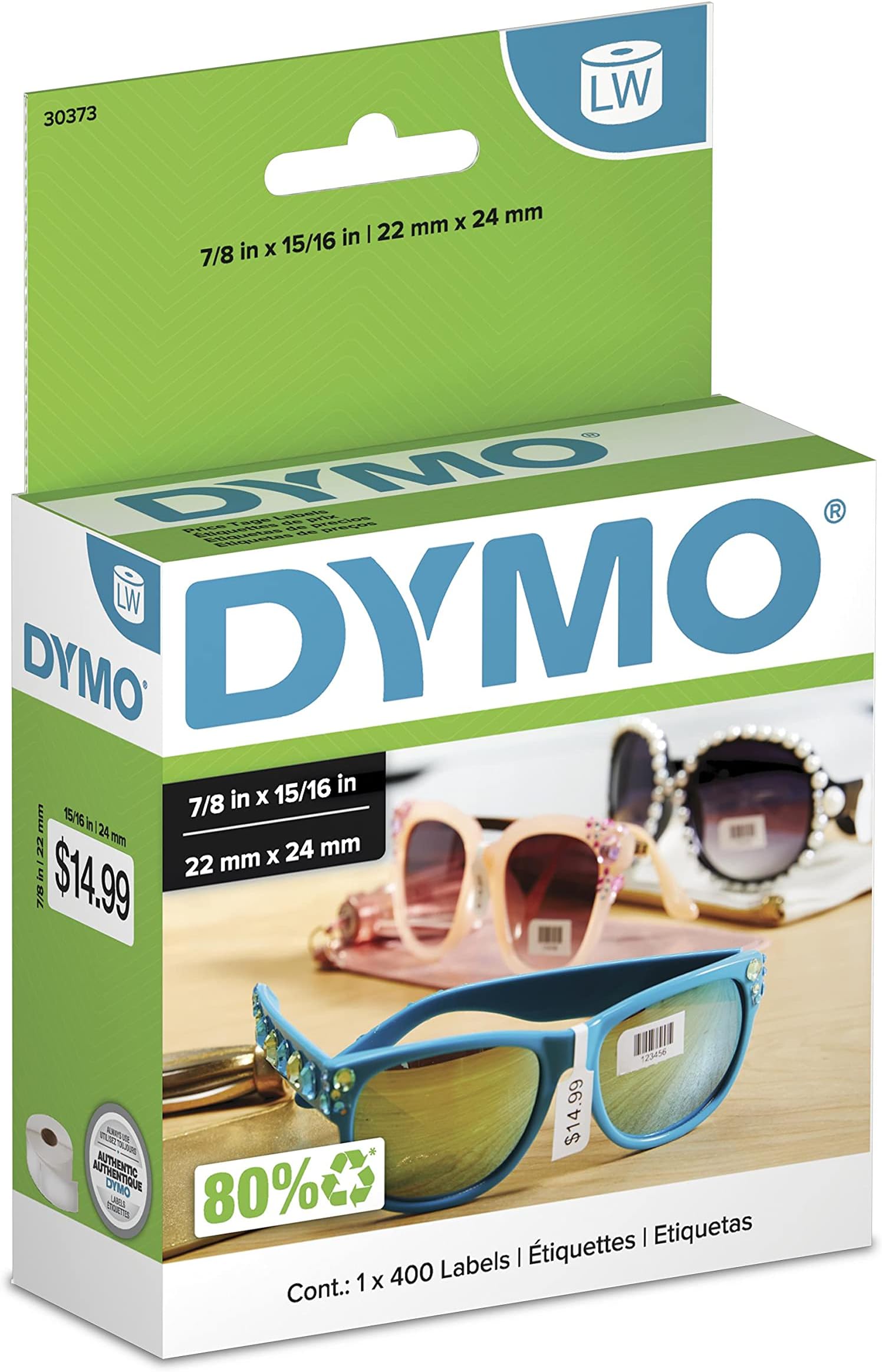 Amazon.com : DYMO Authentic LW Name Badge Labels with 12-Hour ...