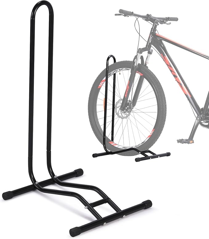 Amazon.com: DERINGO Bike Floor Stand for Indoor/Outdoor Storage - Fits ...