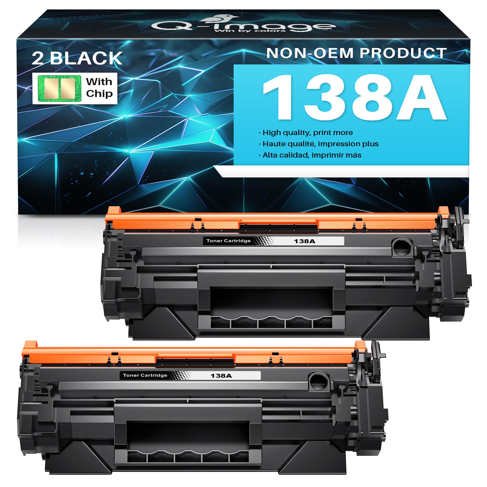 Amazon.com: 138A W1380A with Chip Compatible Black Toner Cartridges ...