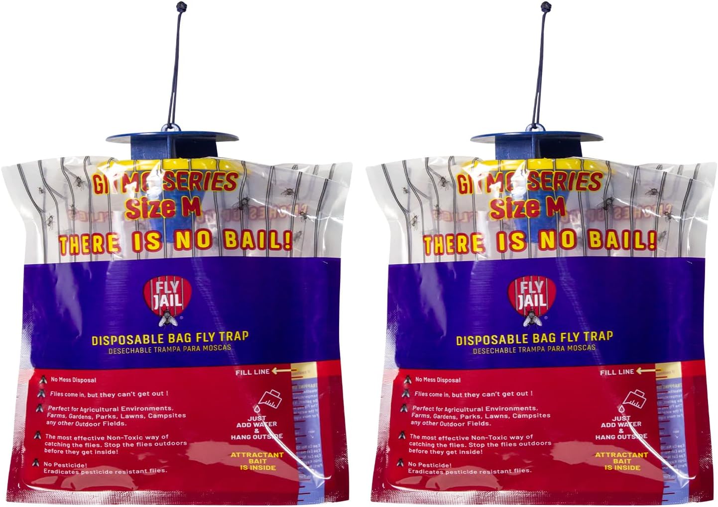 Amazon.com : 1 Fly Jail Medium Bag - Outdoor Disposable Fly Trap | Pre ...