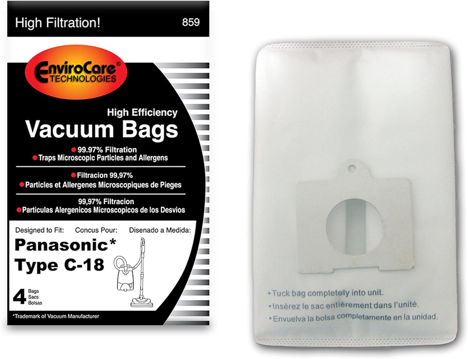 Amazon.com - EnviroCare Replacement High-Efficiency Vacuum Bags ...