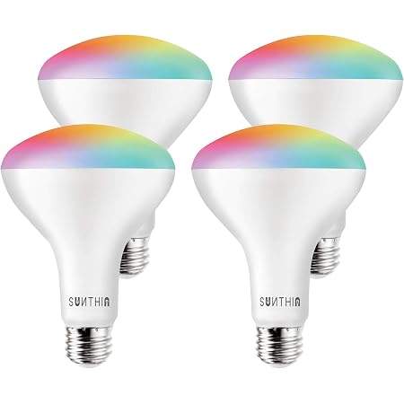 Feit Electric BR30 Smart Flood Light Bulb, WiFi Color Changing and ...