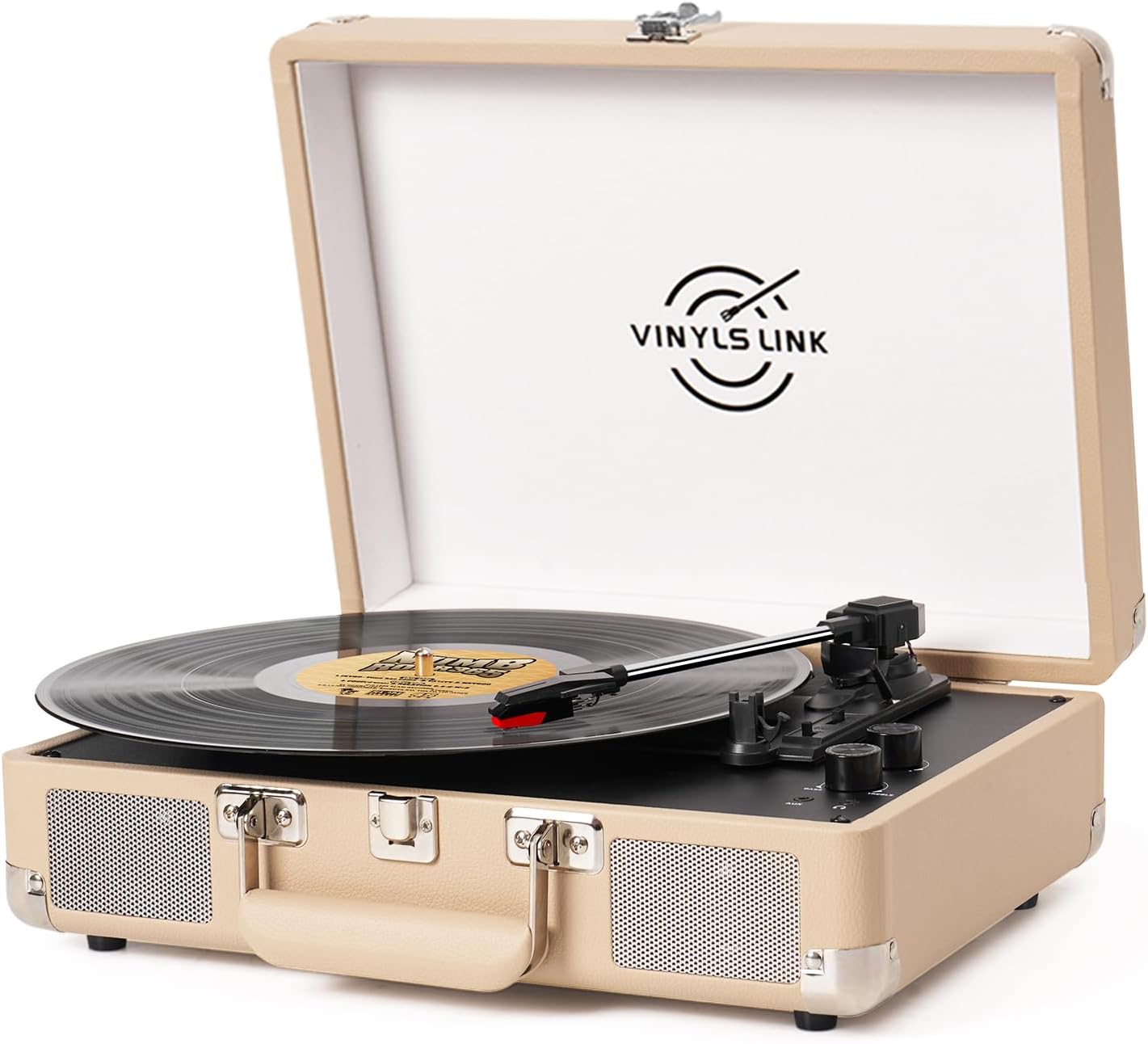 Amazon.com: Vinyl Record Player Bluetooth with Treble & Bass Gain ...