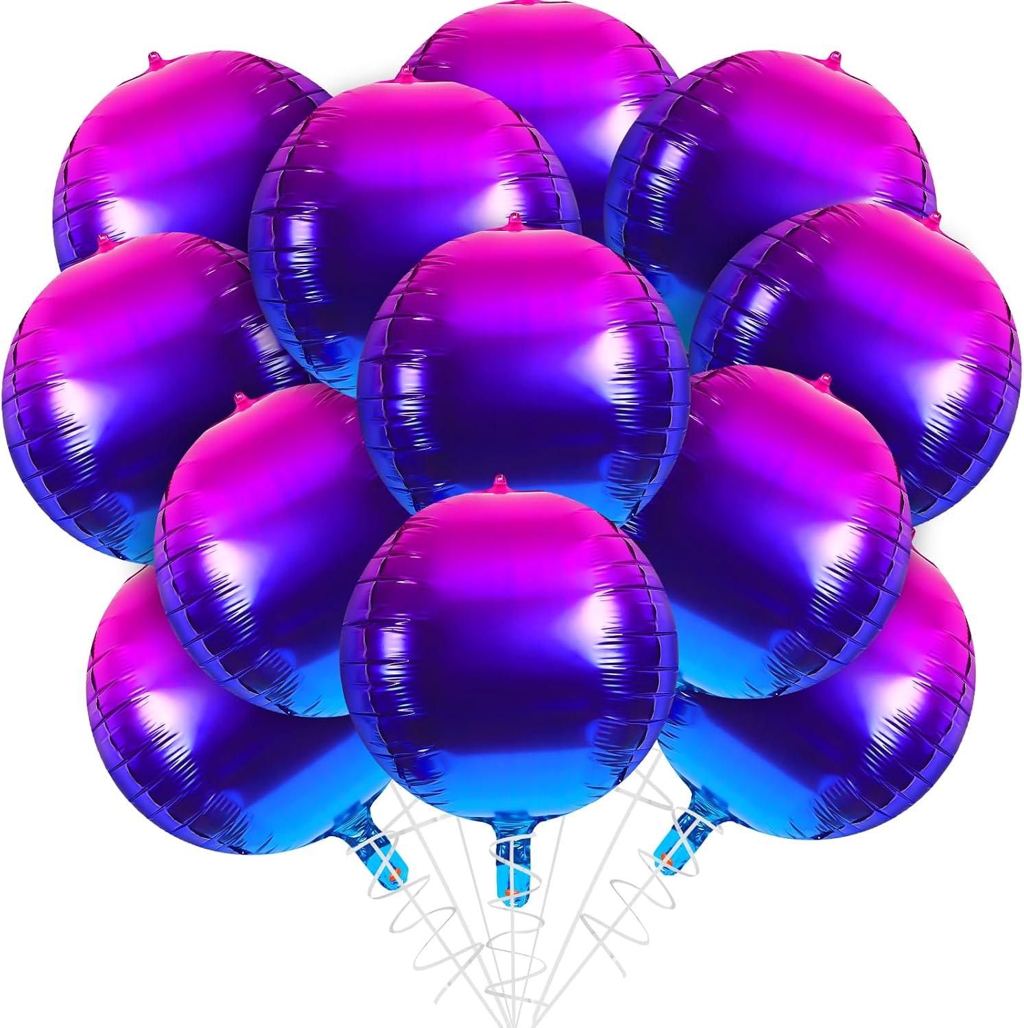 Amazon.com: RUBFAC 22 Inch Large Metallic Purple Galaxy Balloons, 12pcs ...