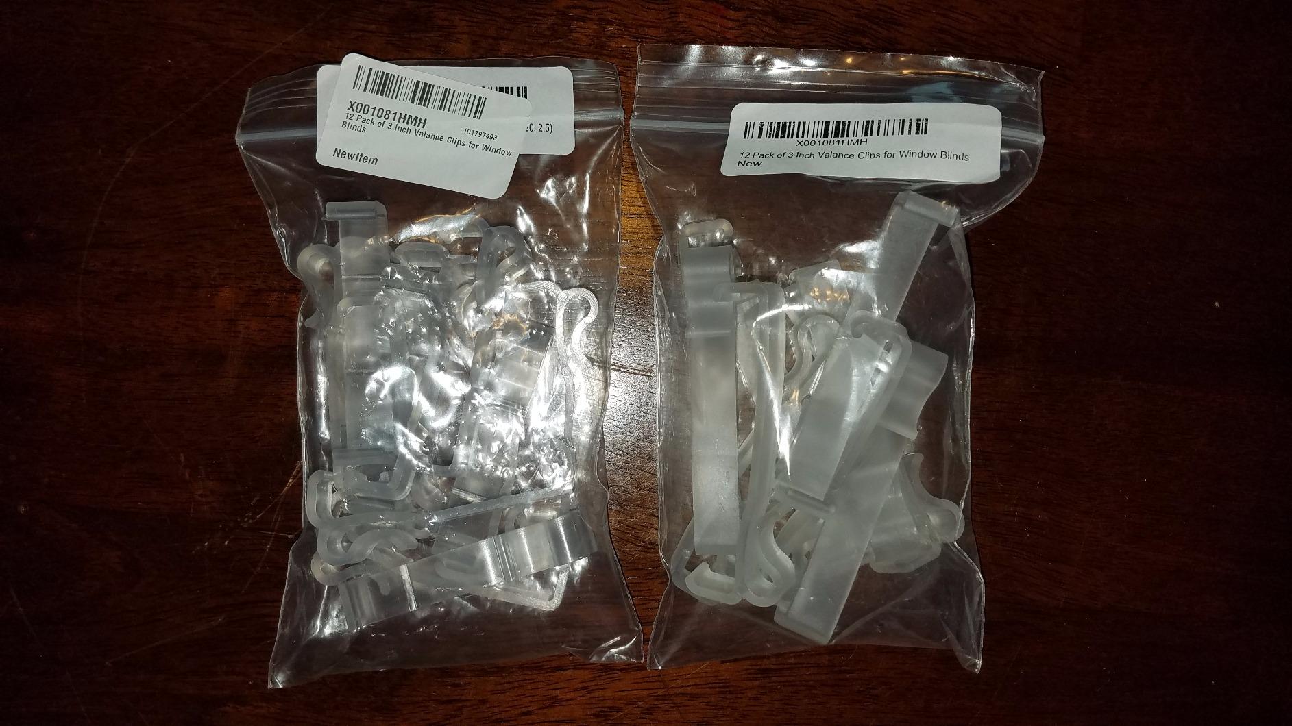 Amazon.com: 12 Pack of 3 Inch Valance Clips for Window Blinds : Home ...