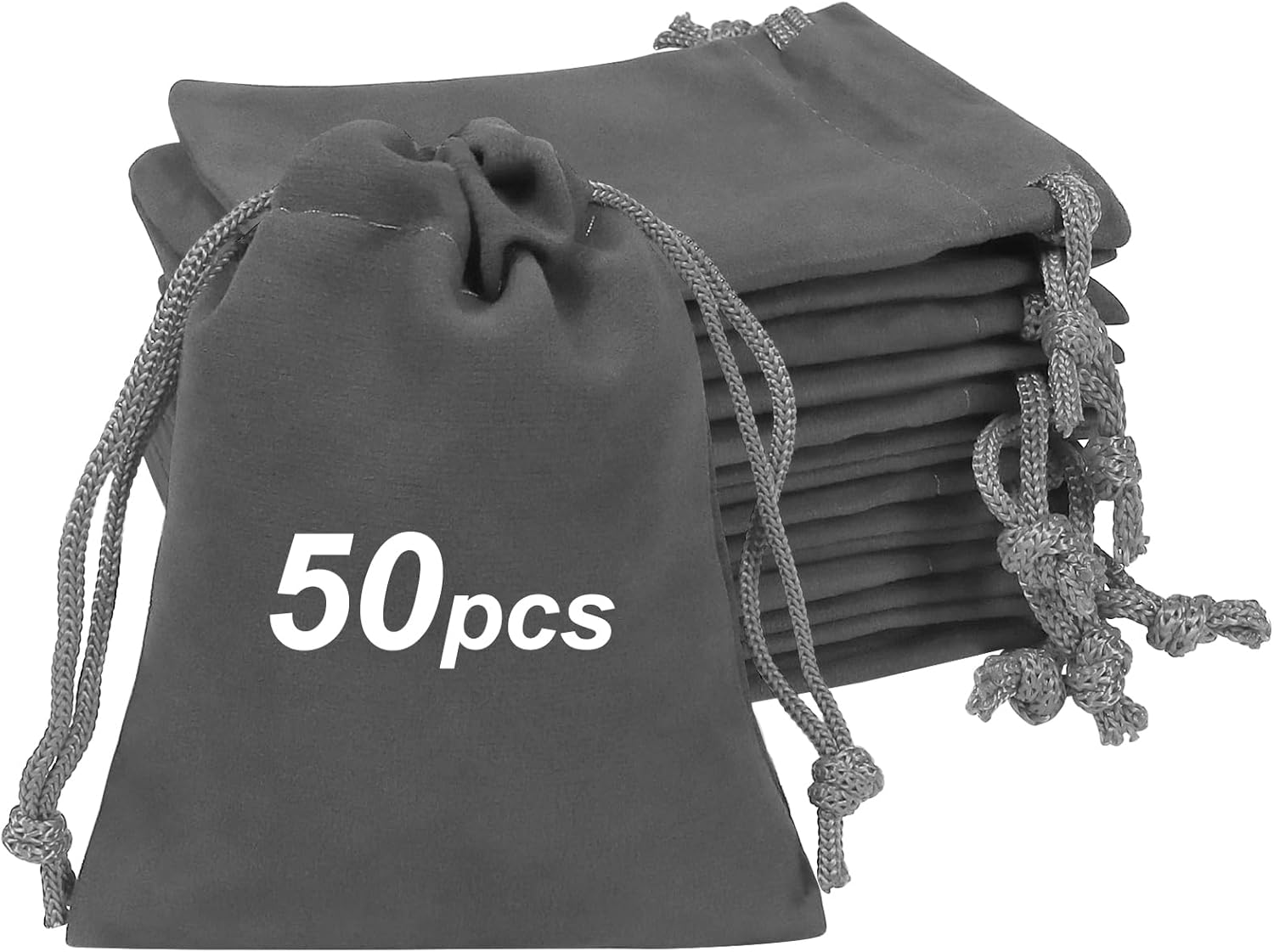 Amazon.com: Shintop 50pcs velvet Gift bags, 3x4inch Little Grey ...