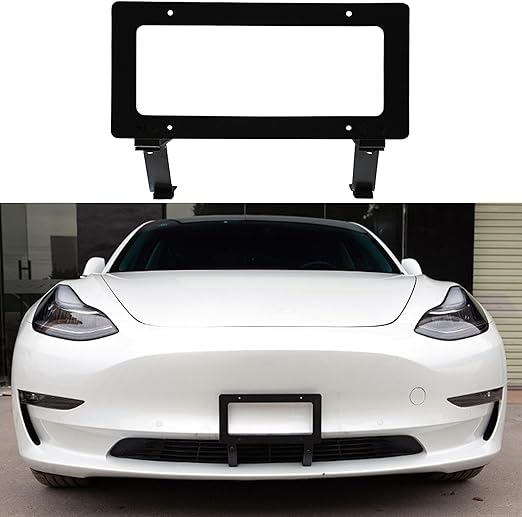Leikaendi Front License Plate Holder for Tesla Model 3 2017-2023, No ...