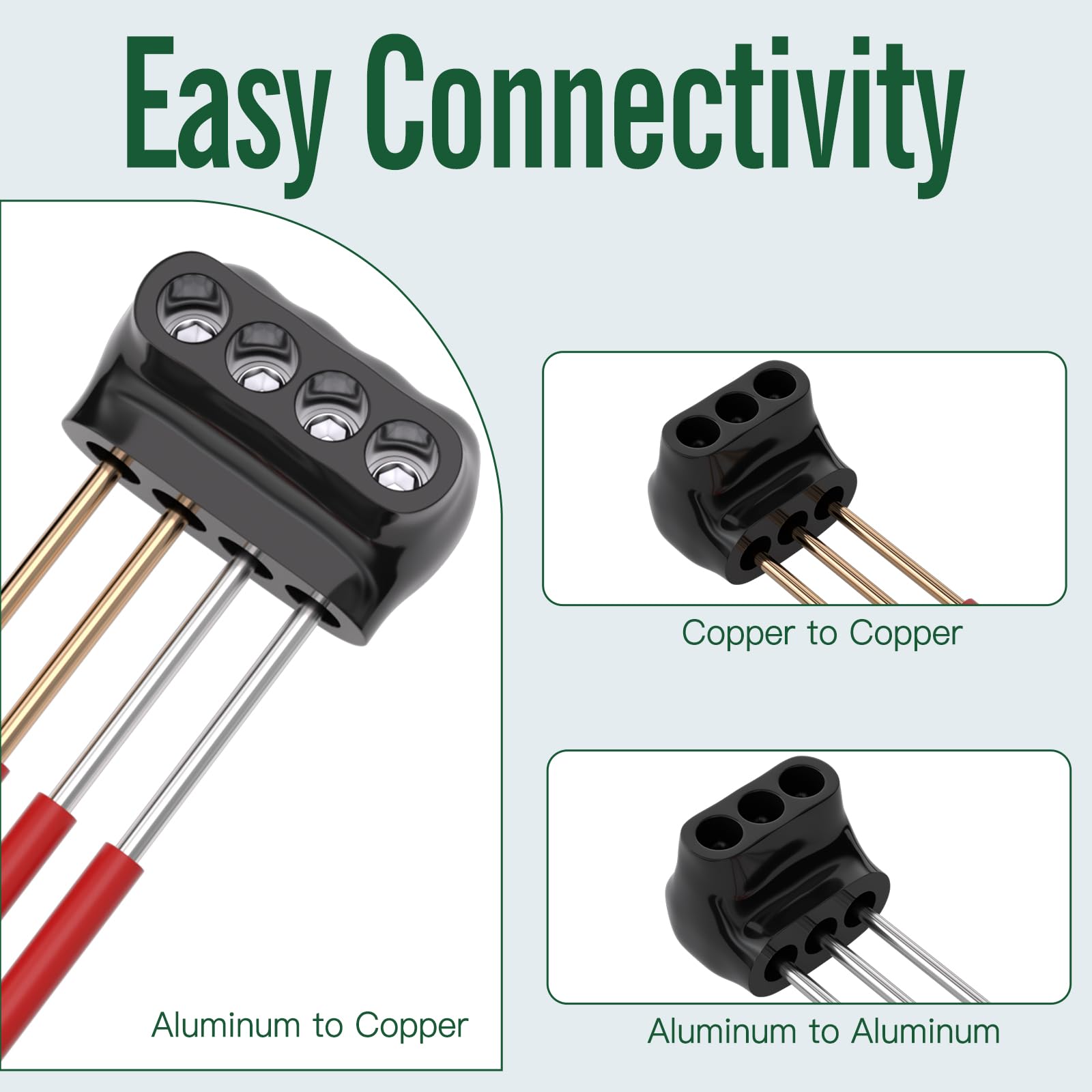 Snapklik.com : KERWINN 6 Pack 2 Port 3 Port 4 Port Insulated Multi Tap ...