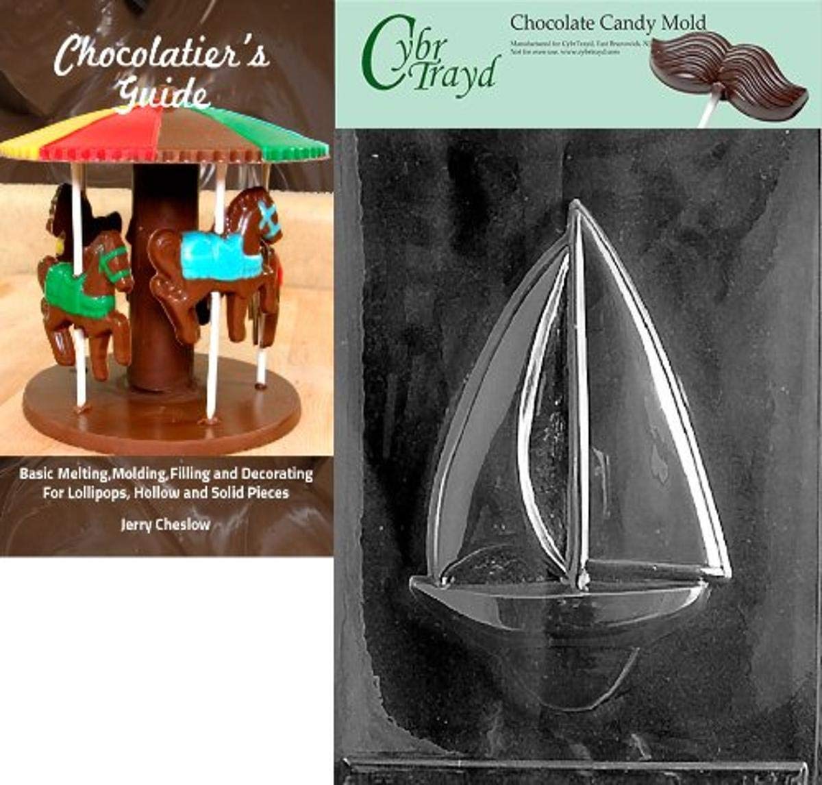 Cybrtrayd"Large Sailboat" Nautical Chocolate Candy Mold with ...
