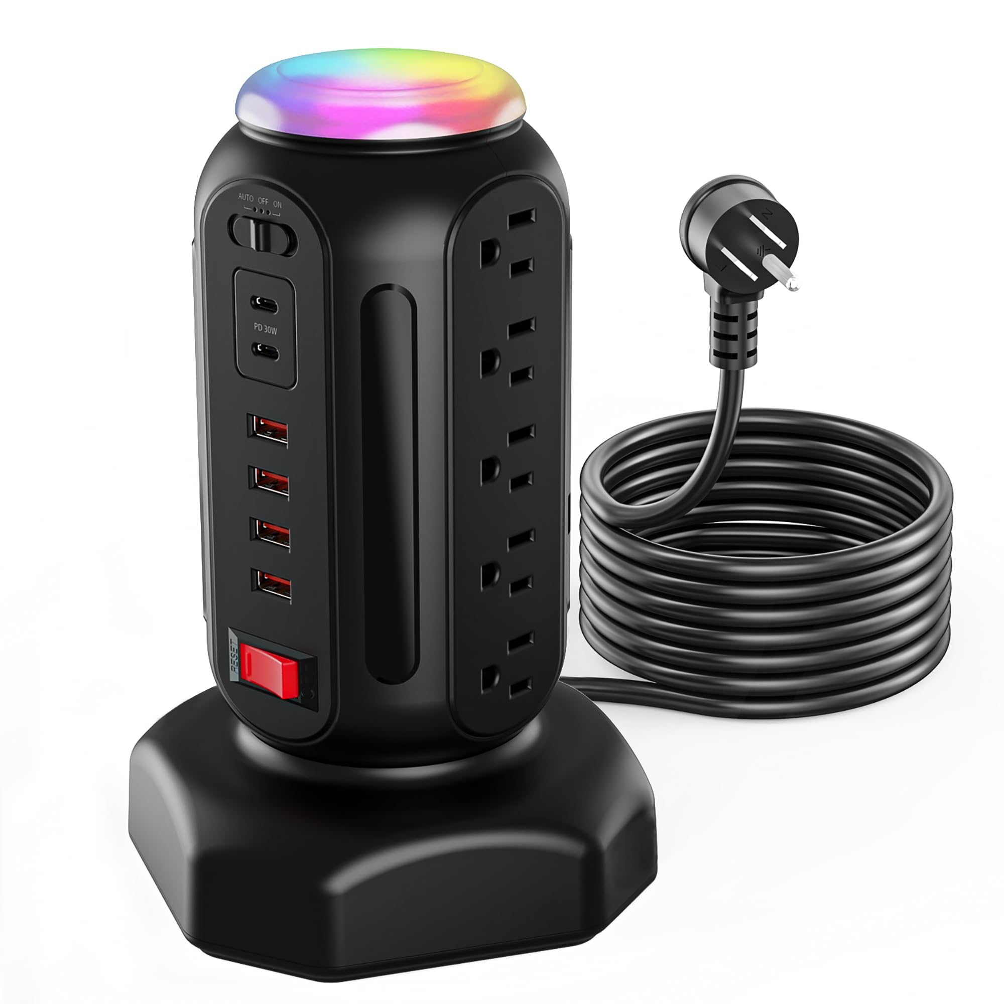 Amazon.com: DYSSIPATIVE PD 30W Fast Charging Power Strip, with Surge ...