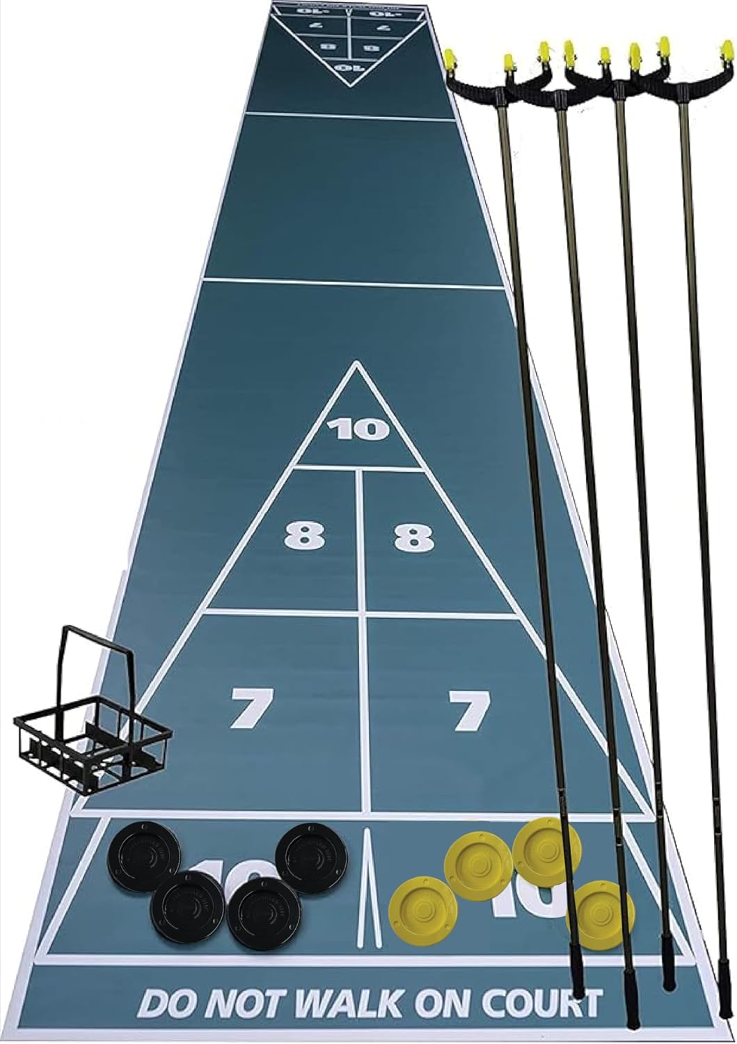Amazon.com: Home Shuffleboard Court Package - Roll Out Shuffleboard ...