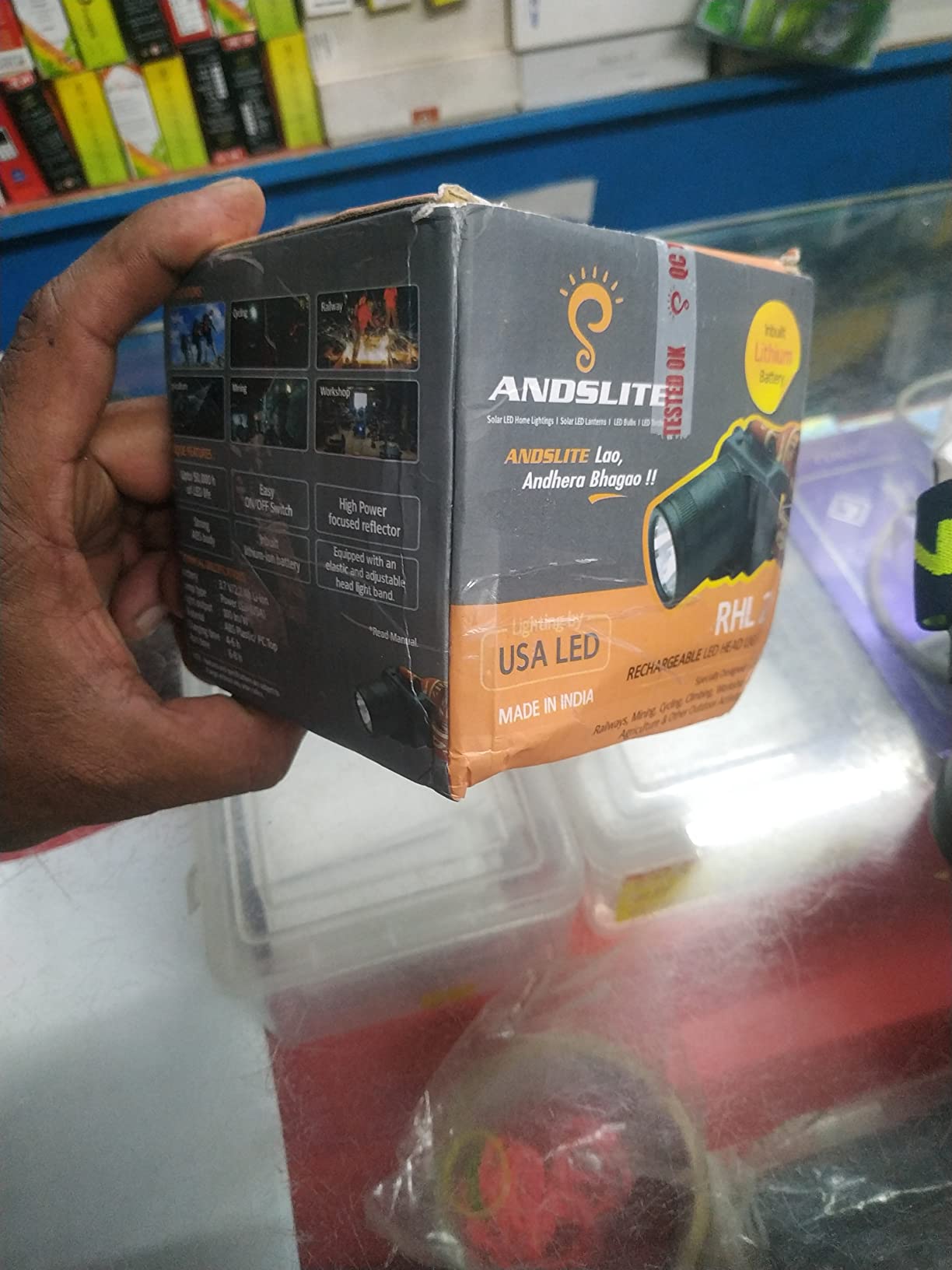 ANDSLITE RHL-2 Rechargeable Head Light : Amazon.in: Sports, Fitness ...