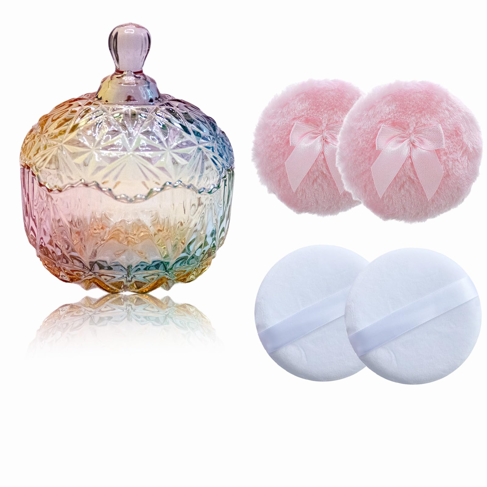 Snapklik.com : Qopoto 5 Pieces Large Body Powder Puff And Powder ...