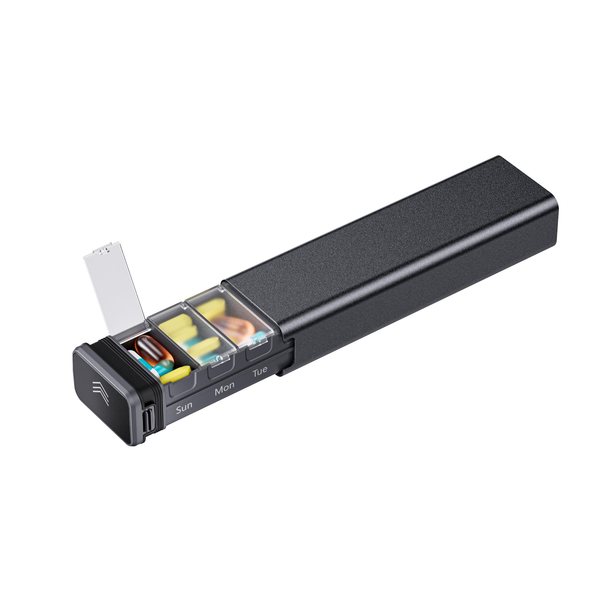 Amazon.com: 7 Day Weekly Metal Pill Organizer Travel, Kursoaya Premium ...