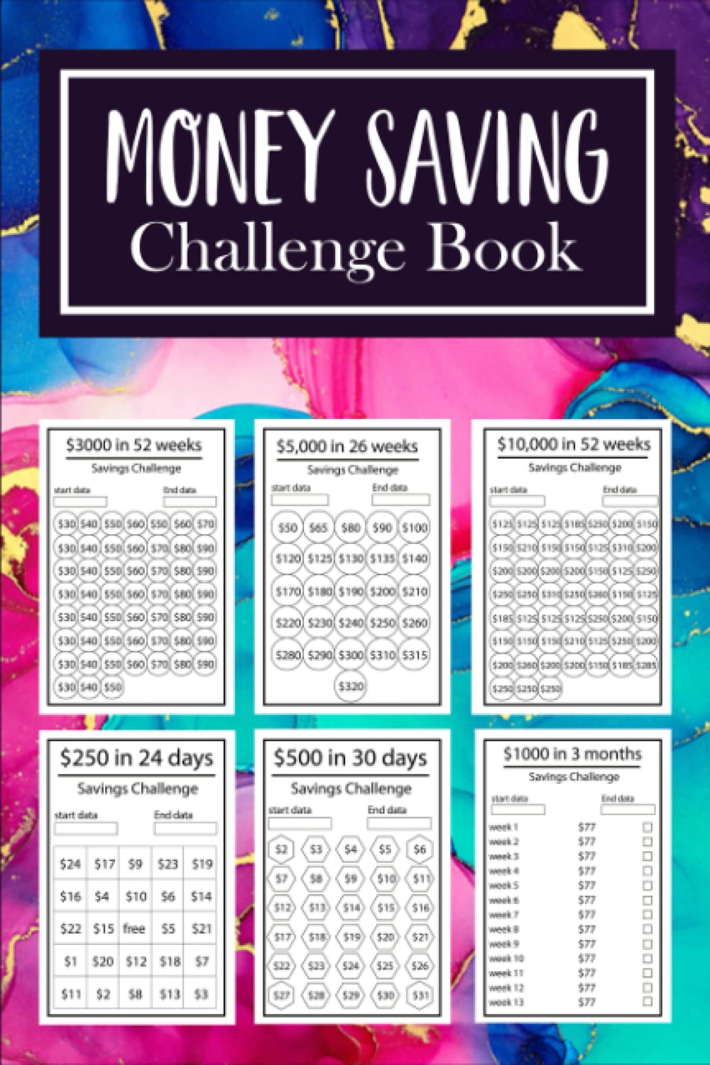 Buy Money Saving Challenge Book: 6 Different Money Savings Challenge ...