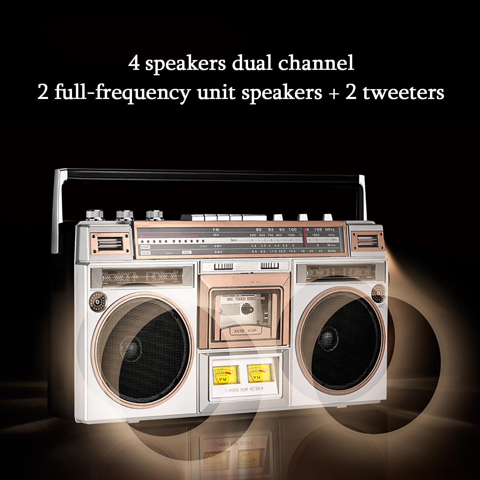 80s Boombox Studebaker 80's Retro Street Bluetooth Boombox With Fm