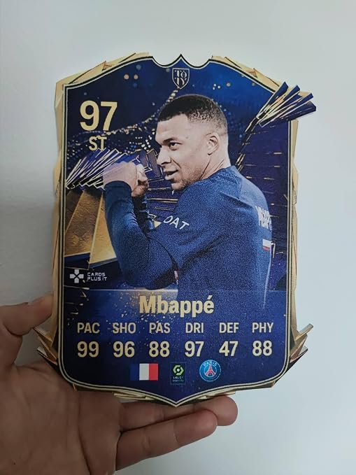 FUT Paper Mbappé TOTY EA FC 24 Ultimate Team Printed on Contoured Hard ...