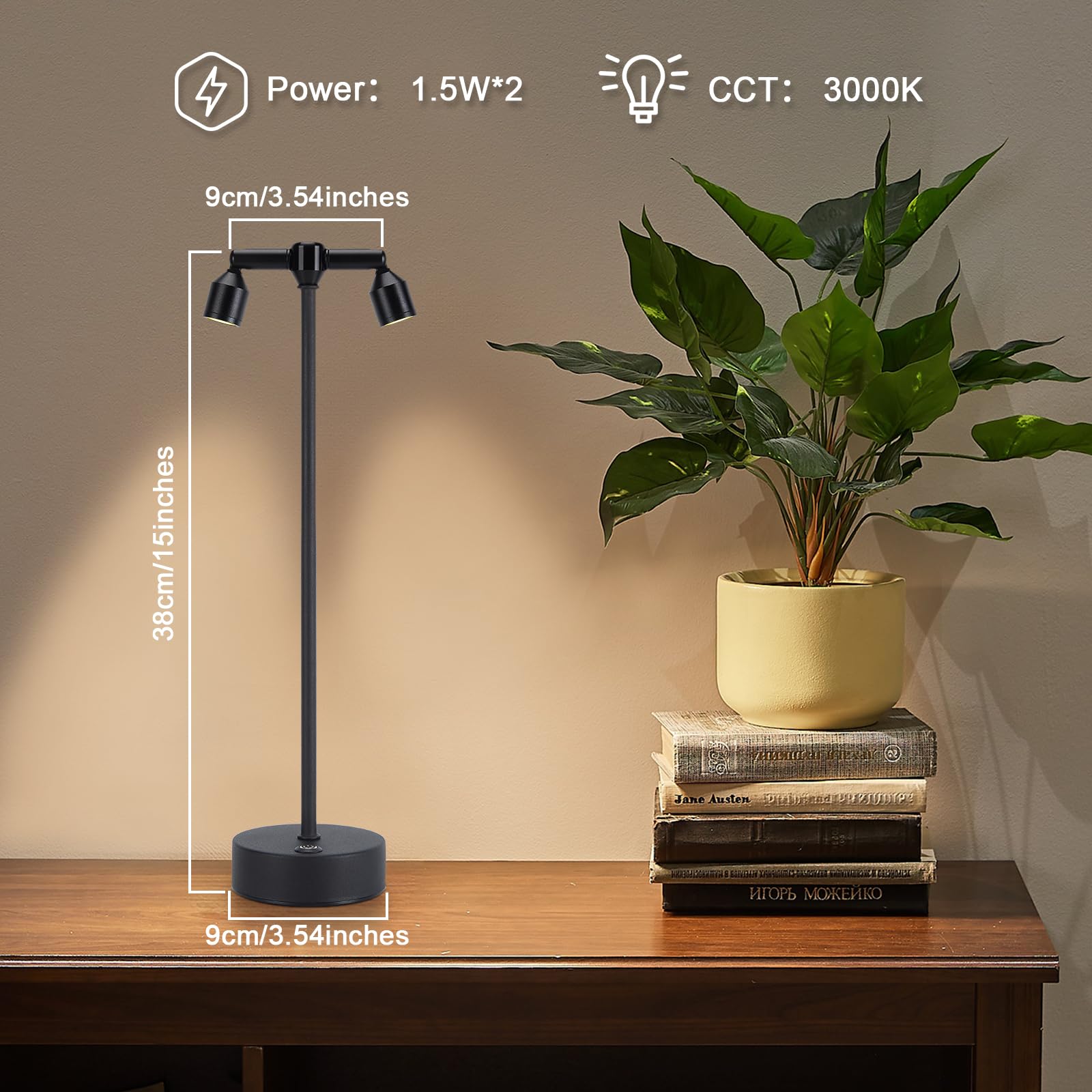 Snapklik.com : Rechargeable Cordless Spotlight, Table Spotlight Accent ...