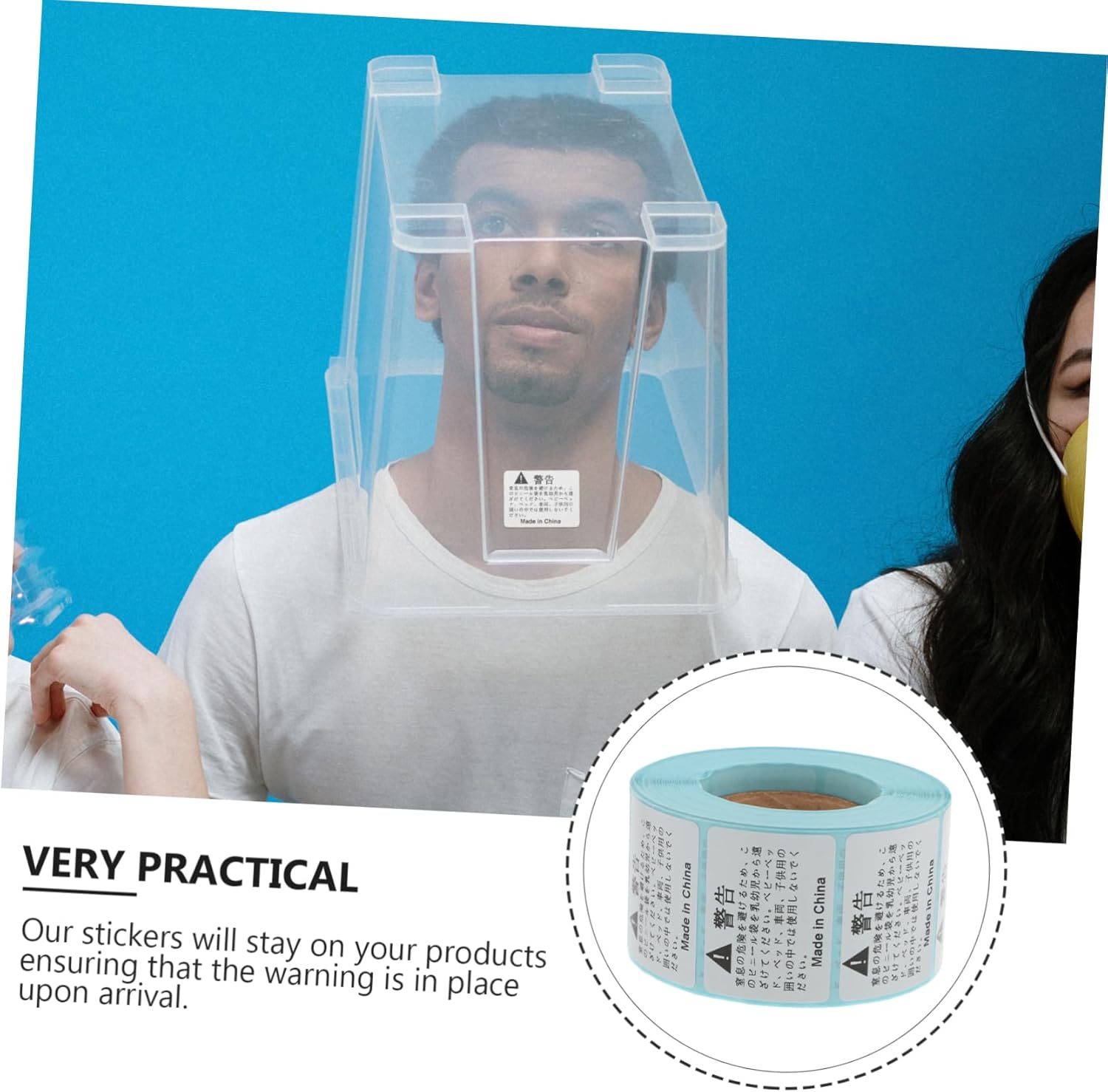 BESTOYARD 800pcs Anti-Suffocation Stickers Stickers impresora de ...