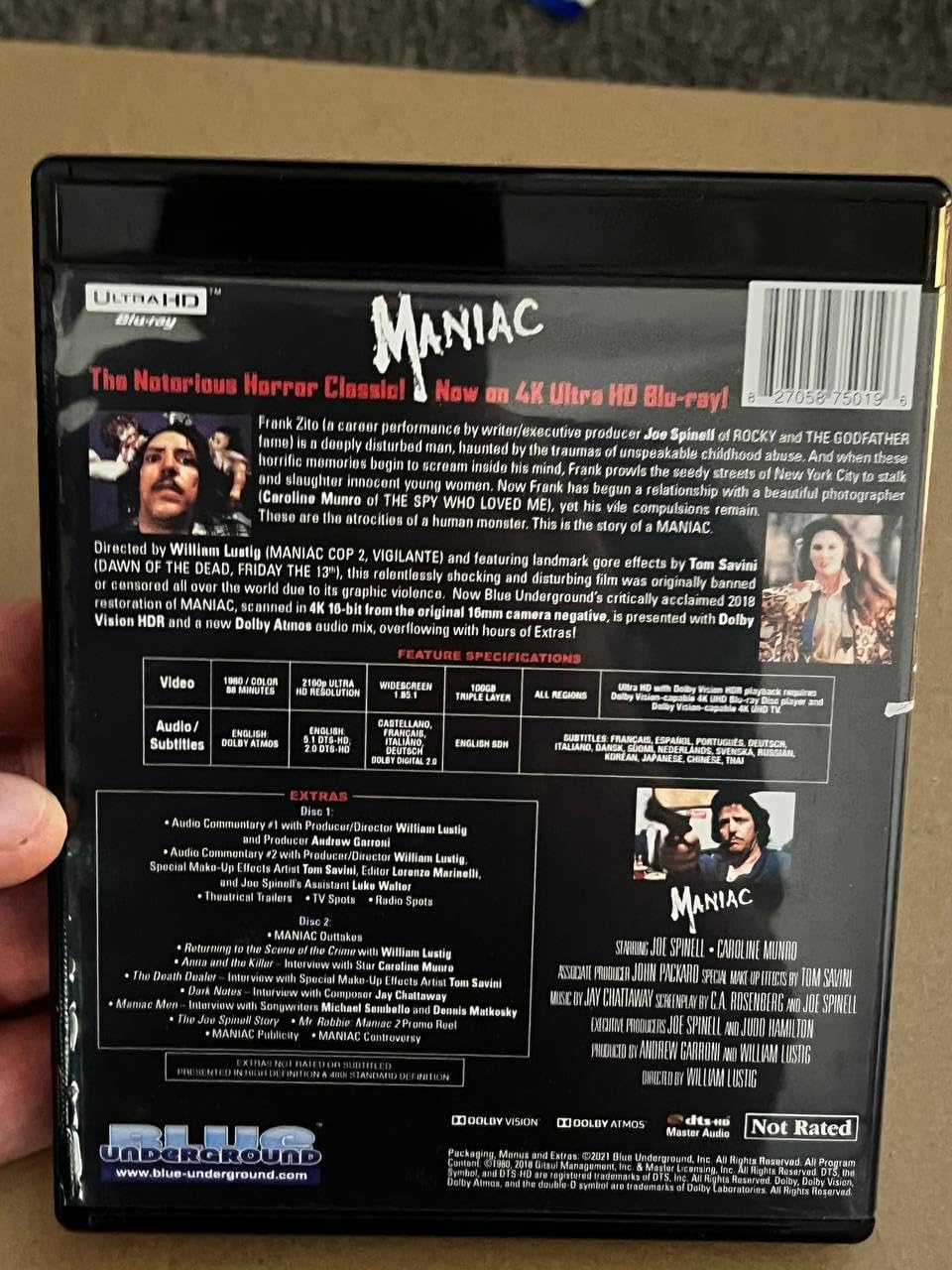 Maniac - Slasher Classics #50 [Blu-ray] : Amazon.com.au: Movies & TV
