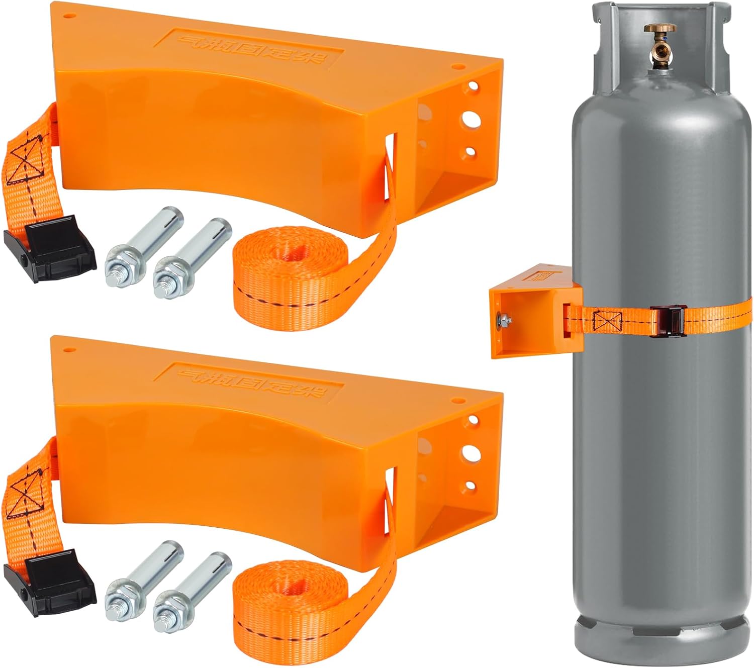 Amazon.com: LrqzHsyl 2PCS Propane Tank Holder Propane Tank Mount Gas ...