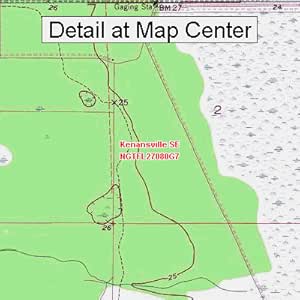 Amazon.com : USGS Topographic Quadrangle Map - Kenansville SE, Florida ...