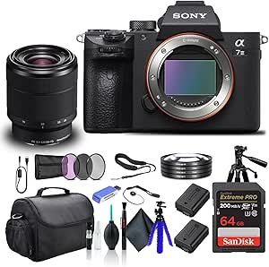 Amazon.com : Sony Alpha a7 III Mirrorless Camera with 28-70mm Lens ILCE7M3K/B with Soft Bag ...