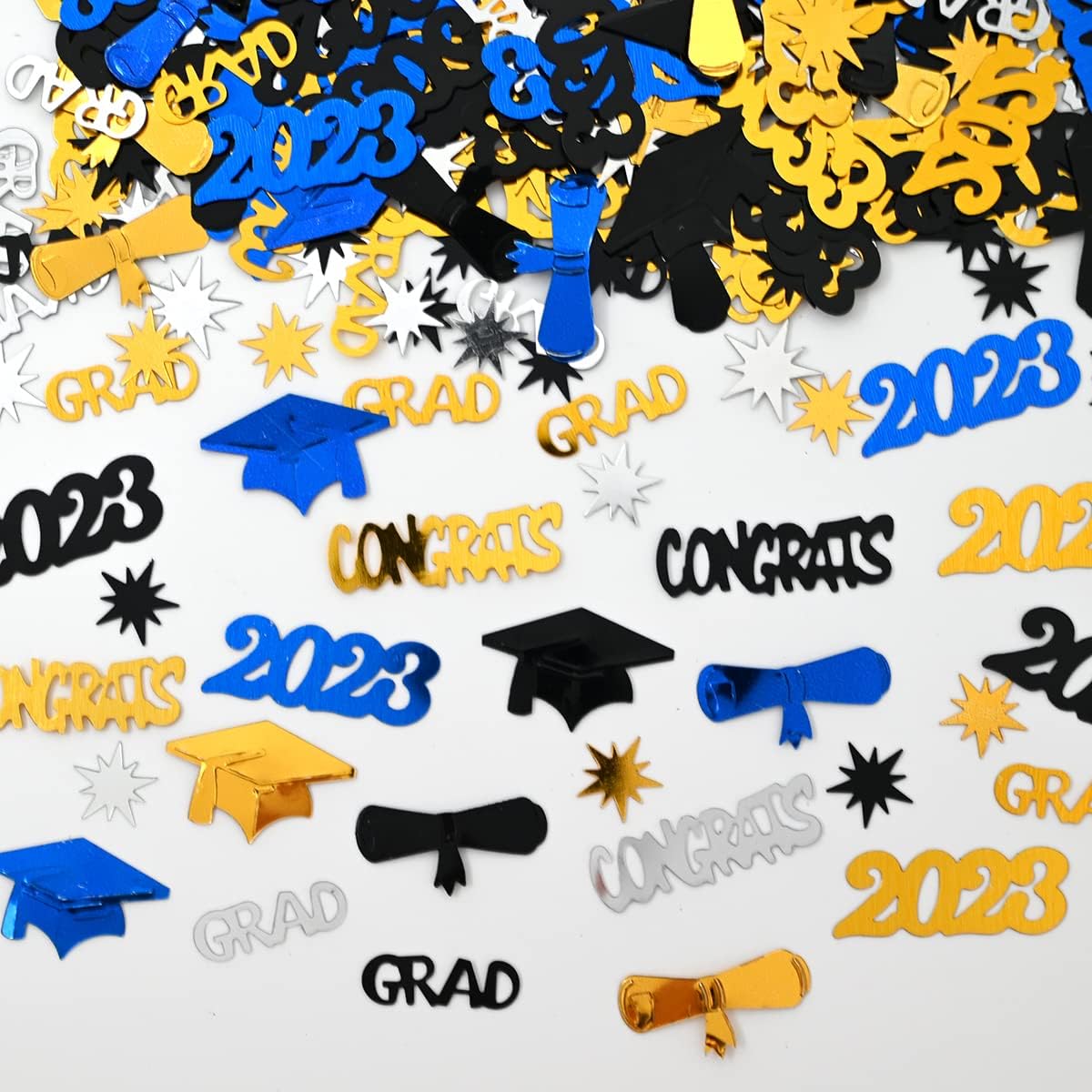 Amazon.com: Graduation Decorations 2023 Blue and Gold Graduation ...