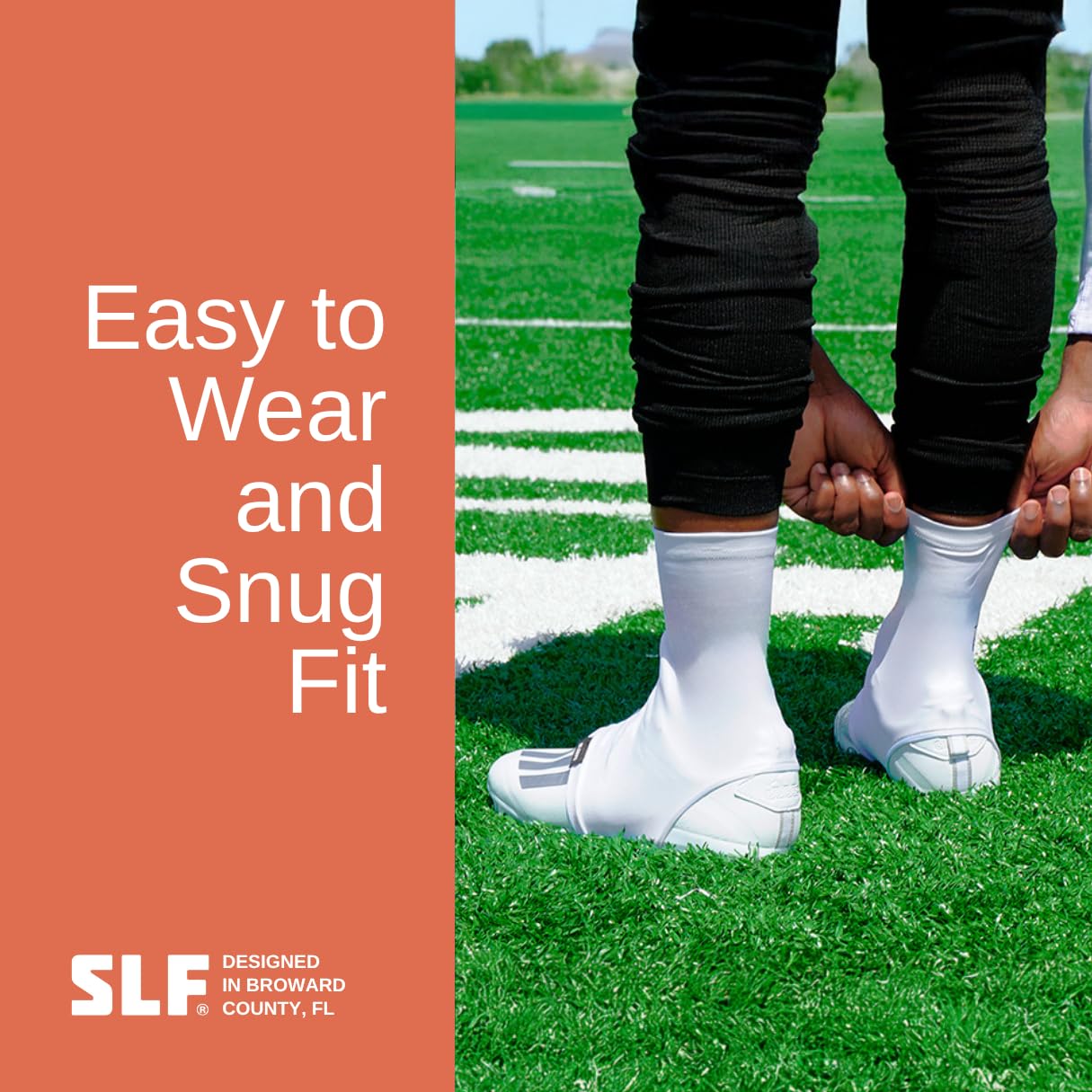 Snapklik.com : SLEEFS Solid Football Spats Cleat Covers Compression ...
