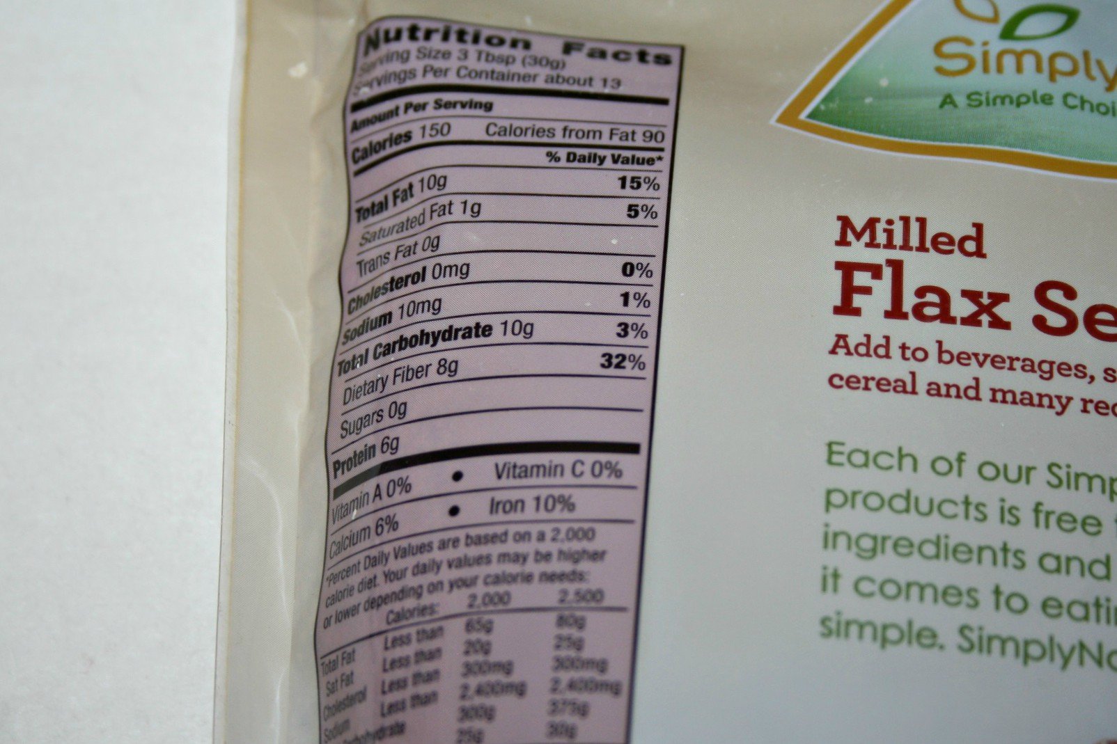 Ground Flax Seed Nutrition