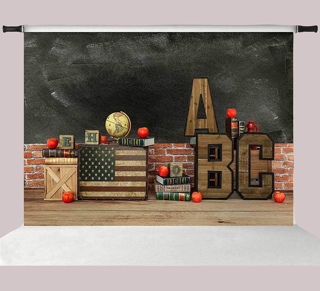 Amazon.com : Kindergarten Classroom Backdrop ABC Classroom Vintage ...