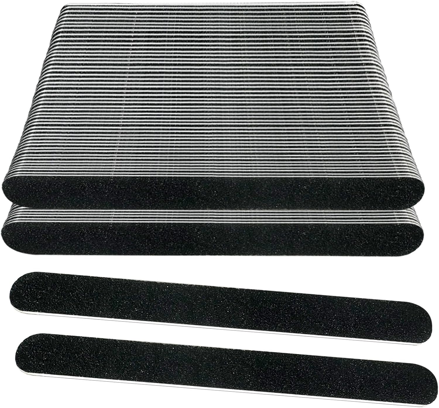 Amazon.com : Emery Board Nail Files (100 Pack), 100/180 Grit Wooden ...