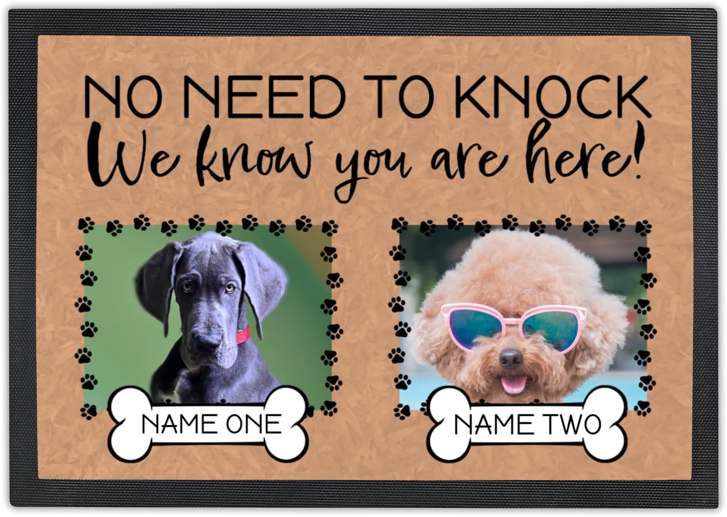 Amazon.com: Sentiment House Personalized Dog Door Mat with Photo and ...