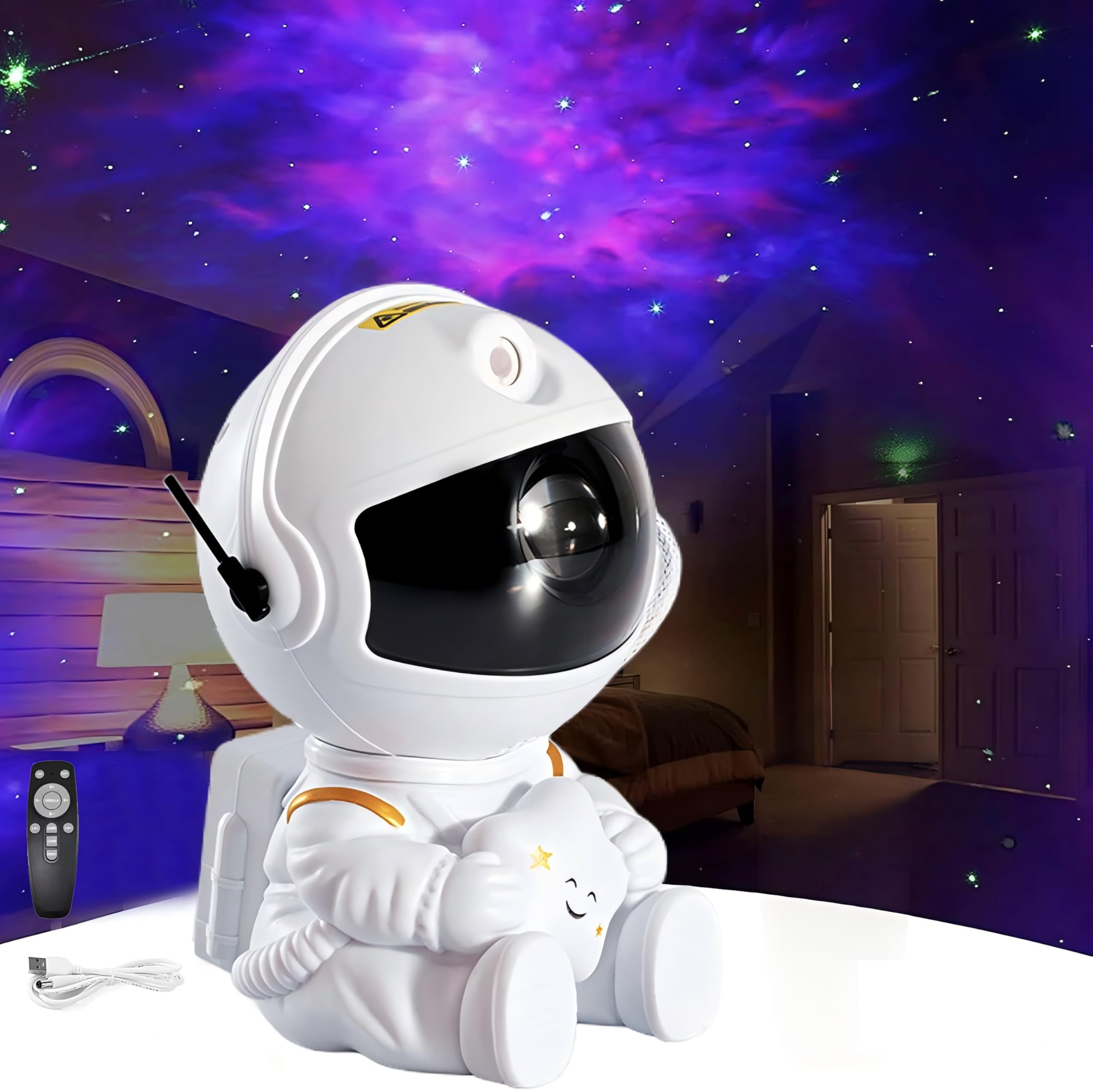 Starwood Astronaut Galaxy Star Projector - Starry Nebula Ceiling Lamp ...