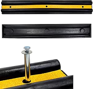 Heavy-Duty Rubber Wall Guard - Wall Protector with High Visibility ...