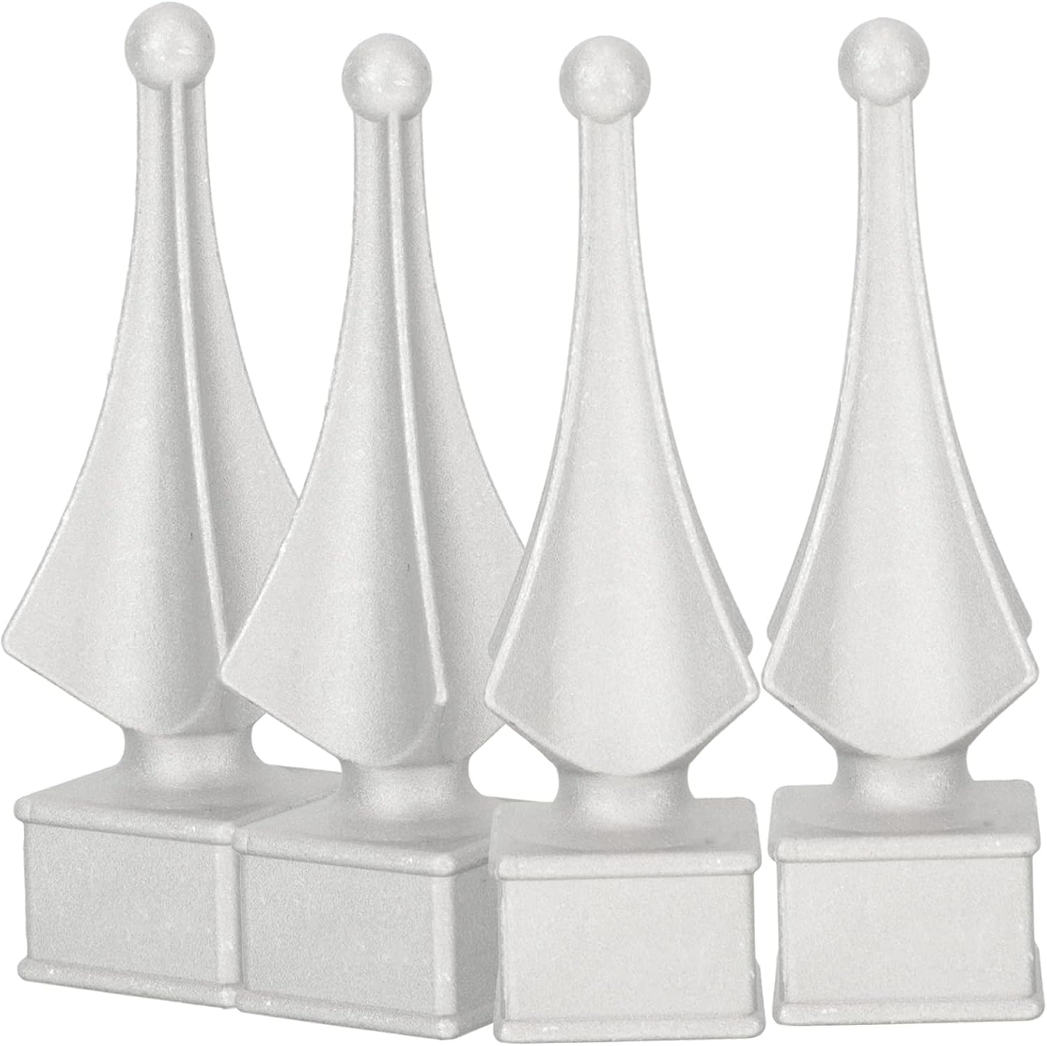 4x4 Post Base 4pcs Caps Outdoor Lawn Decor Metal Decor Finial Garden ...