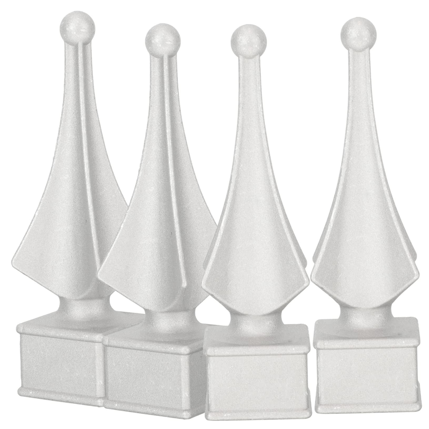 4x4 Post Base 4pcs Caps Outdoor Lawn Decor Metal Decor Finial Garden ...