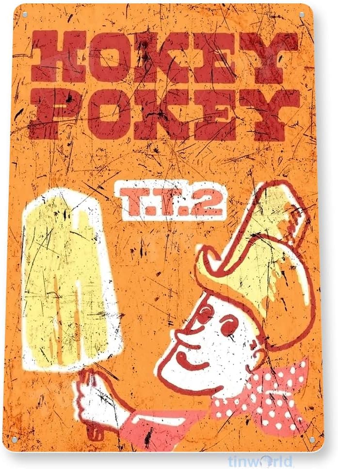 Amazon.com: Tinworld Tin Sign: Hokey Pokey Ice Cream Popsicle Parlor ...