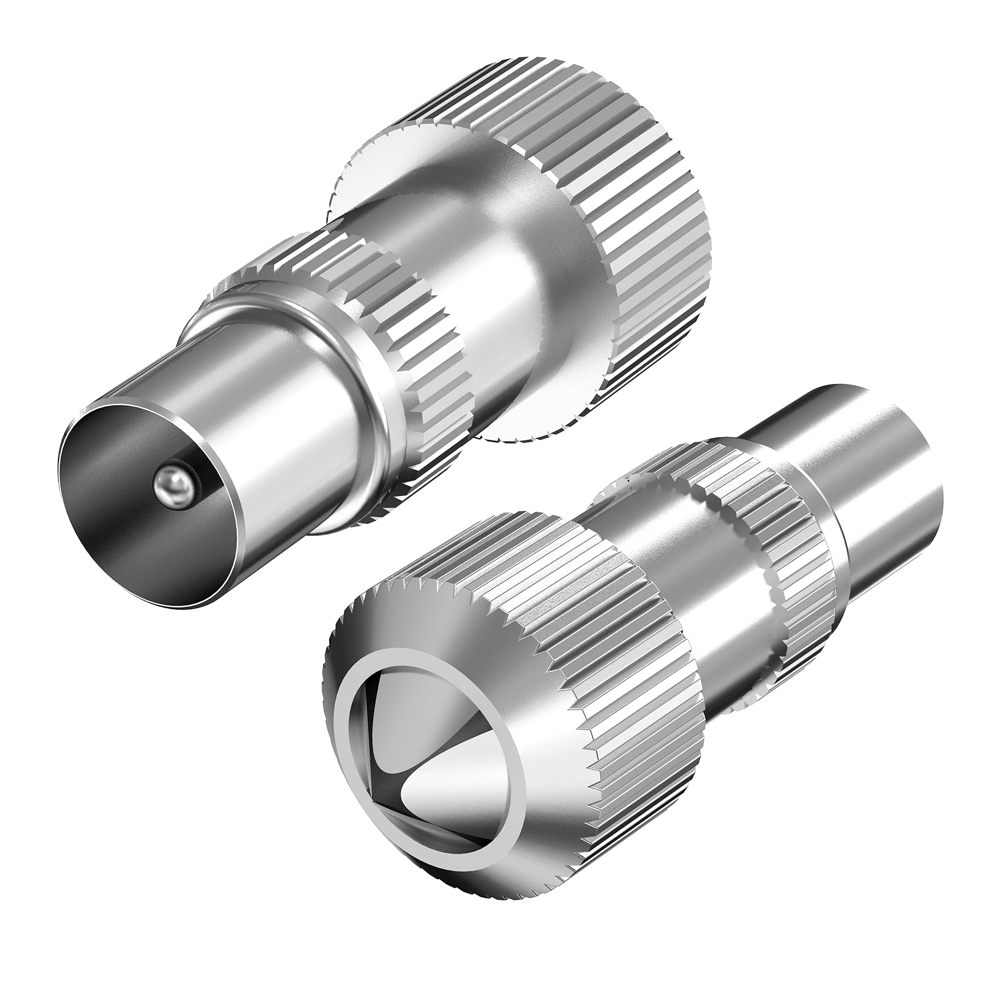 TV Aerial Coaxial Adaptor Connectors, Ancable 4 Pack PAL Male Connector ...