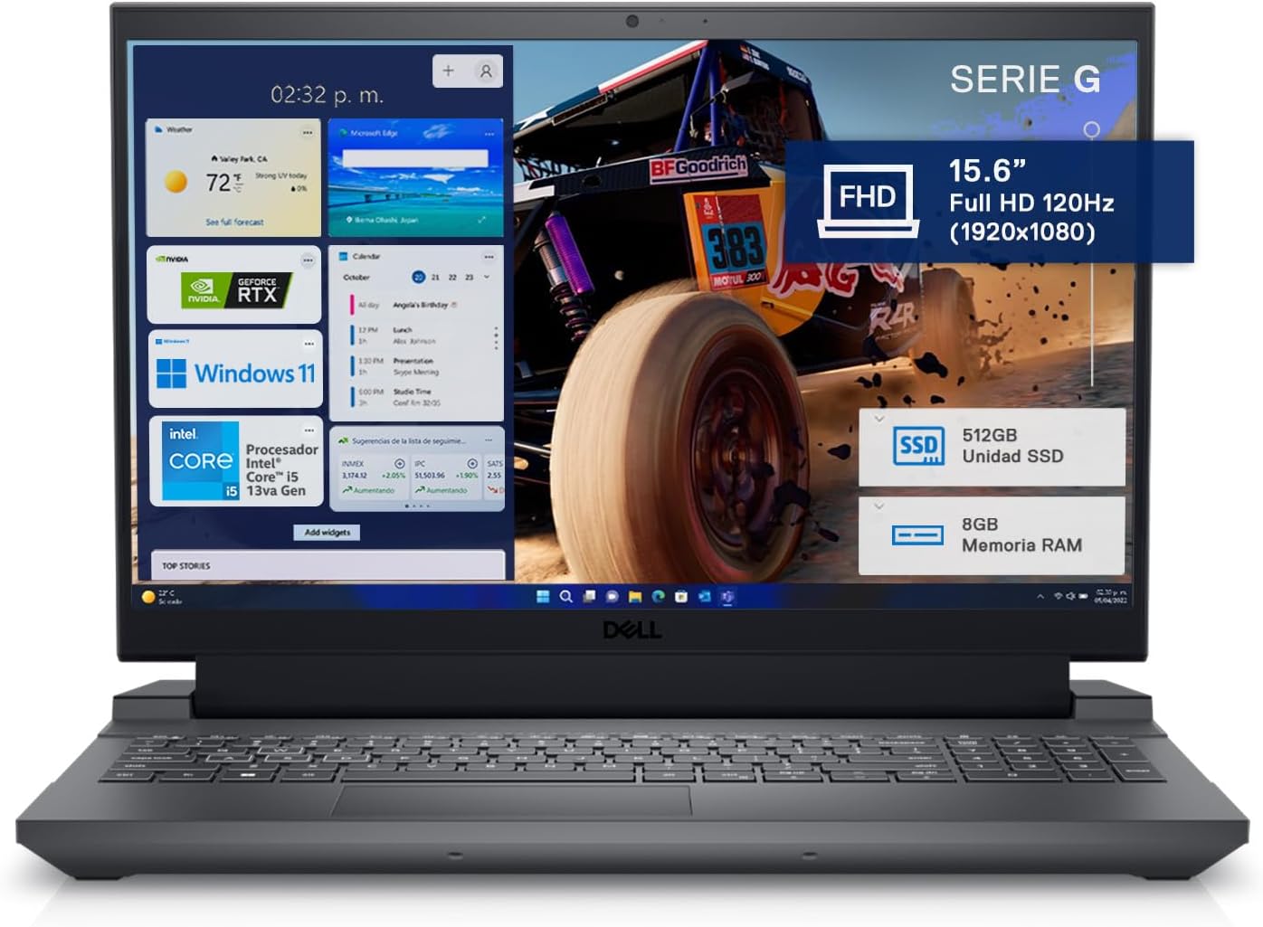 Dell Laptop Gaming G5530 15.6" FHD, NVIDIA GeForce RTX™ 3050, Intel ...