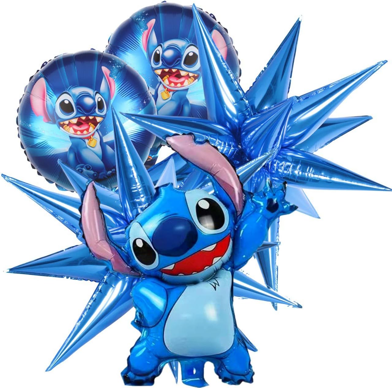 Amazon.com: 5PCS Stitch Balloons 18" and 26" Lilo and Stitch Birthday ...