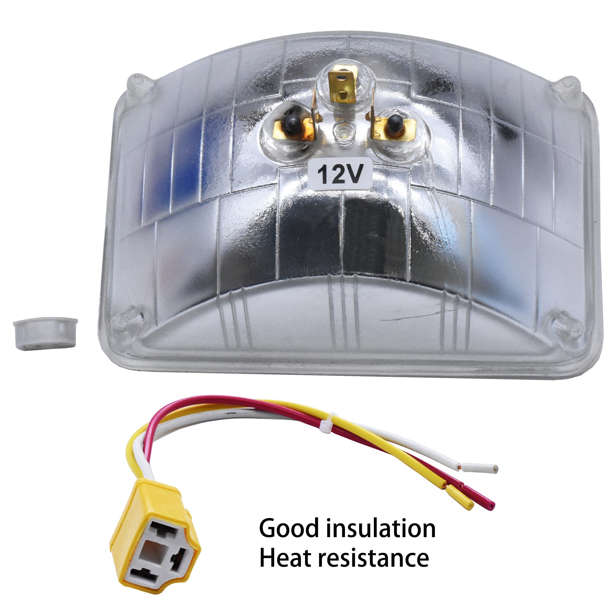 FOKES H4656 Super vision Halogen Sealed Beam Headlight Low & High Beams ...