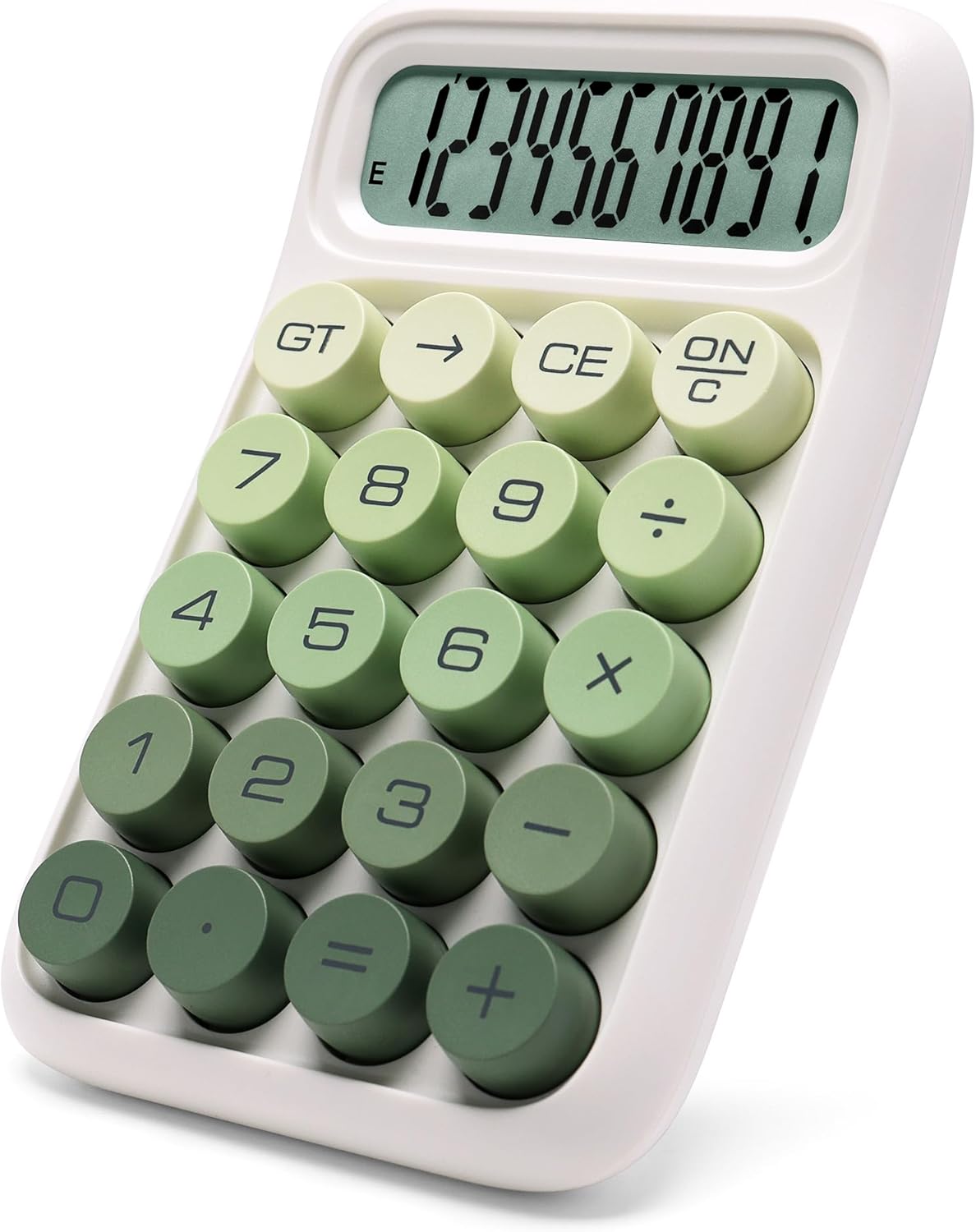 Exlliy Mechanical Switch Calculator, 10 Digits, Large LCD Display ...