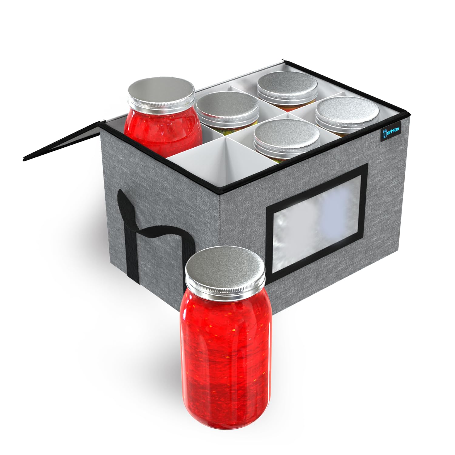 Amazon.com: JarMax 64 oz Mason Jar Storage- Canning Jar Organizer ...