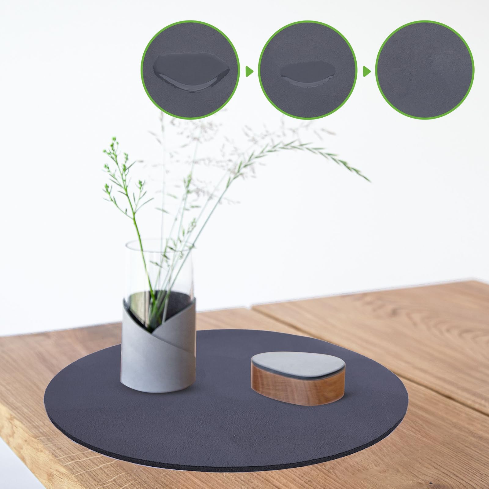 Amazon.com: Maerolre 8Pcs Absorbent Plant Coaster Mat, 3 Size with 6 ...