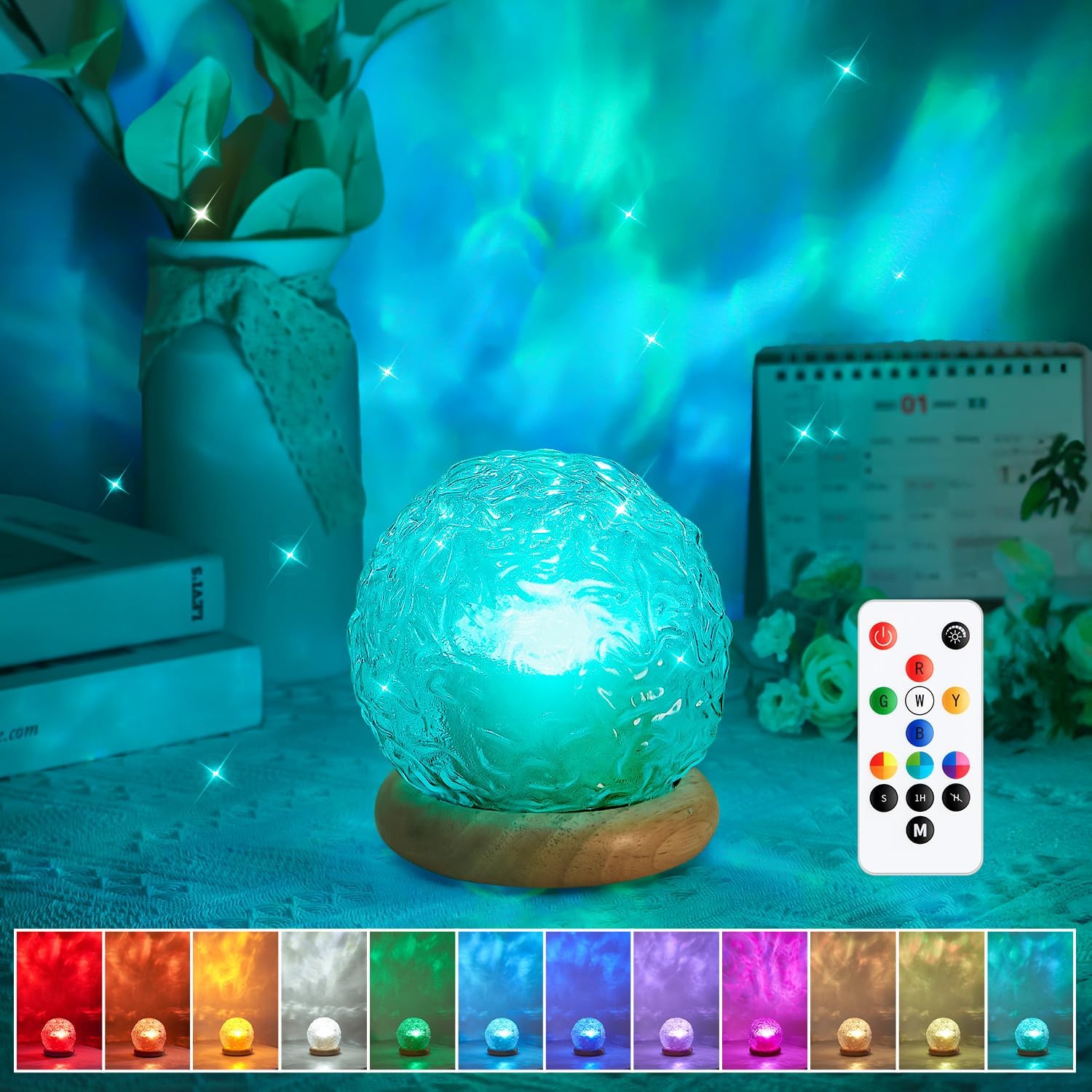 Mood Lighting Ambient Lighting,18 Color Night Light Projector for ...