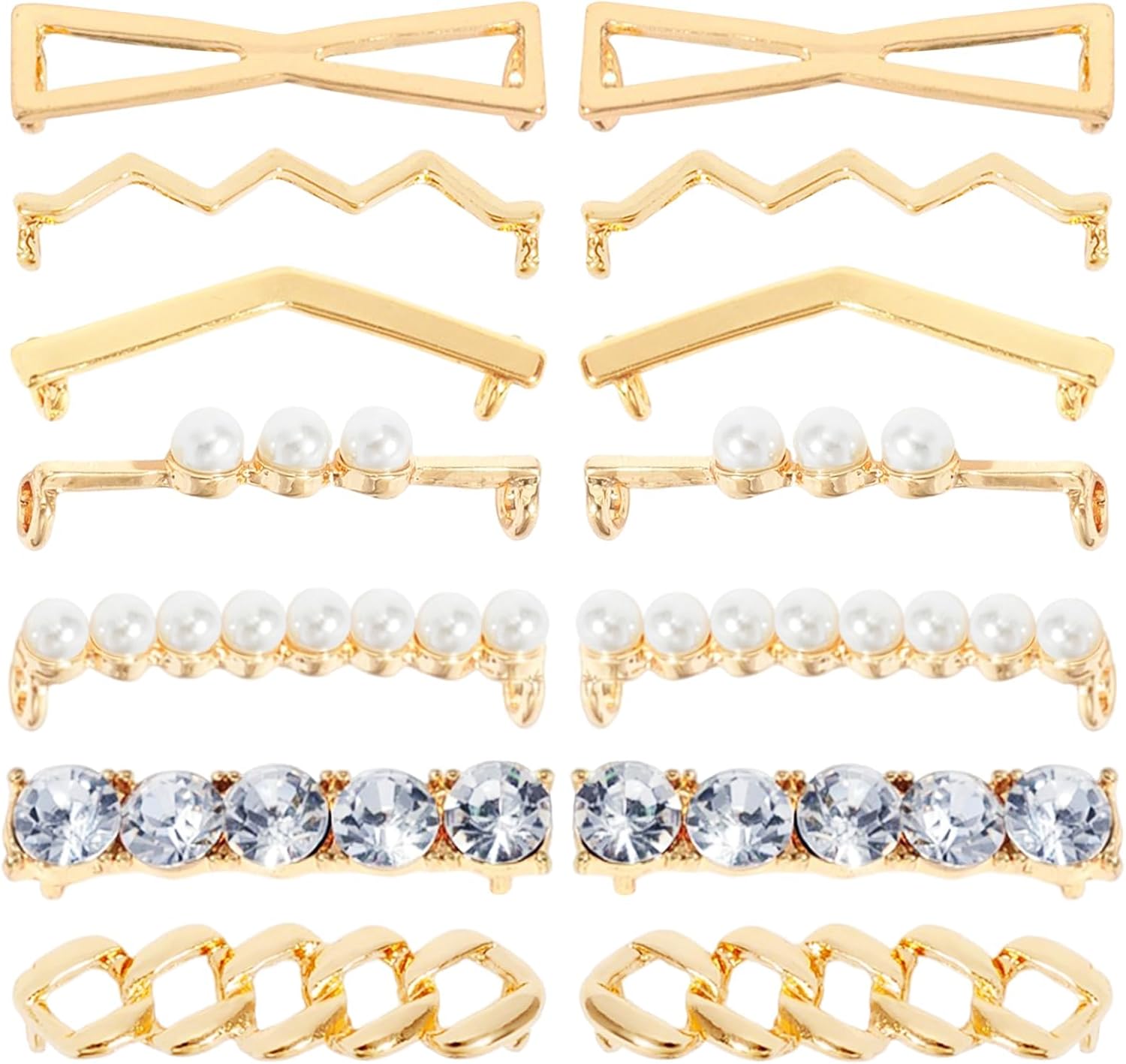 Amazon.com: 14 PCS Shoelace Charms Sneaker Jewelry Shoe String Gold ...