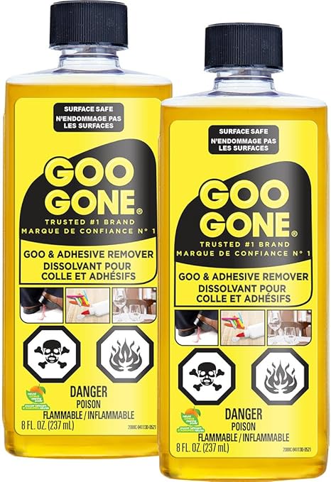 Goo Gone Adhesive Remover - 2 Pack - 8 Ounce - Surface Safe Adhesive ...
