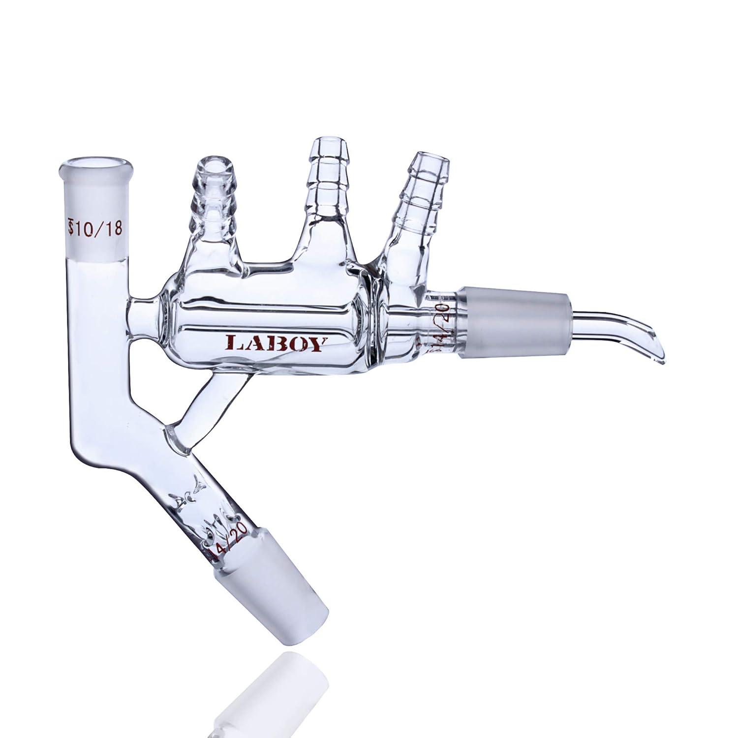 Laboy Glass Short Path Distillation Head with Vigreux Vacuum ...