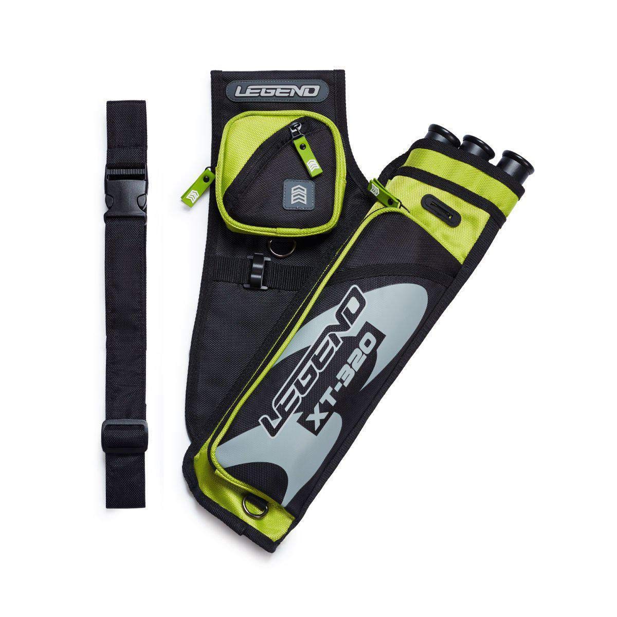 Buy Legend XT320 Archery Quivers - Nylon Hip Quivers with 3 Arrow Tube ...